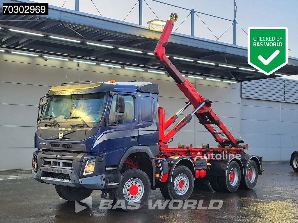 Volvo FMX 500 FMX 8X6 HYVA 30-57-S Containersystem 8x6 Big-Axle Steels kamion rol kiper