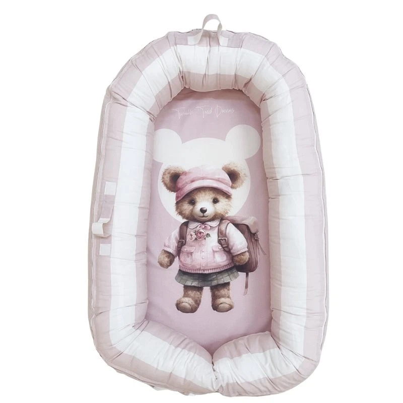Textil Teddy gnezdo za bebe Roze