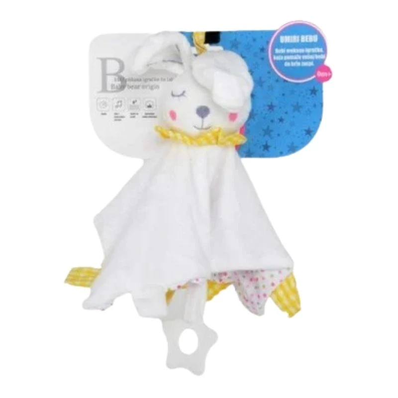 BBO Toys plišana igračka za bebe za laku noć Zeka White, 0m+