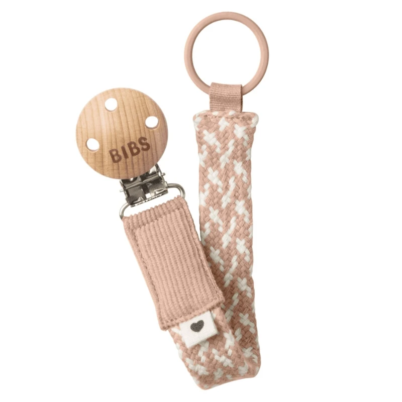 Bibs Paci lančić za varalicu Braid Blush/Ivory, 0m+