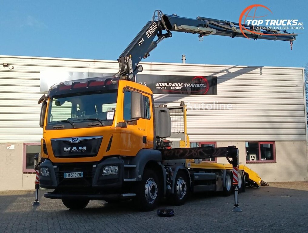 MAN TGS 35.420 8x2 - Fassi 29TM Crane, Machine transporter, Loading autotransporter