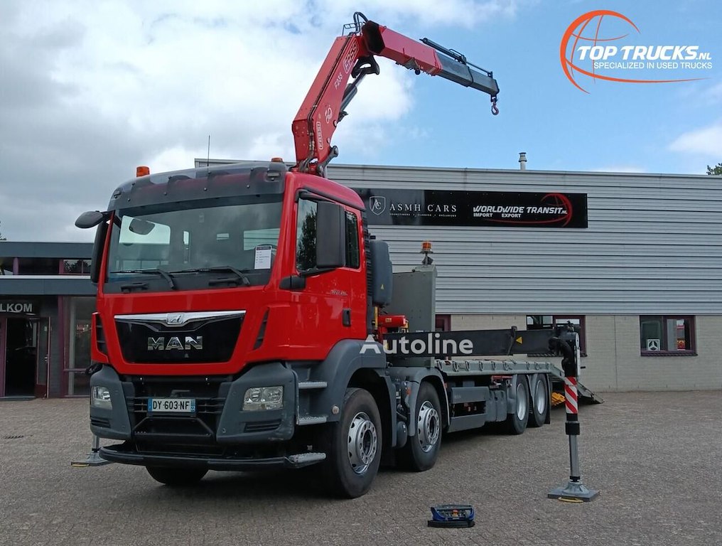 MAN TGS 35.360 8x2 - Fassi 23TM Kraan, Crane, Machine transporter, O autotransporter