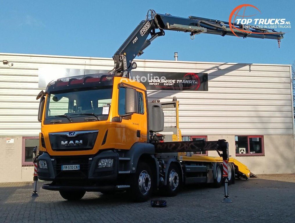 MAN TGS 35.420 8x2 - Fassi 29TM Crane, Machine transporter, Loading autotransporter