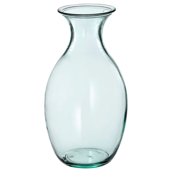 Vaza, staklo/zelena, 28 cm