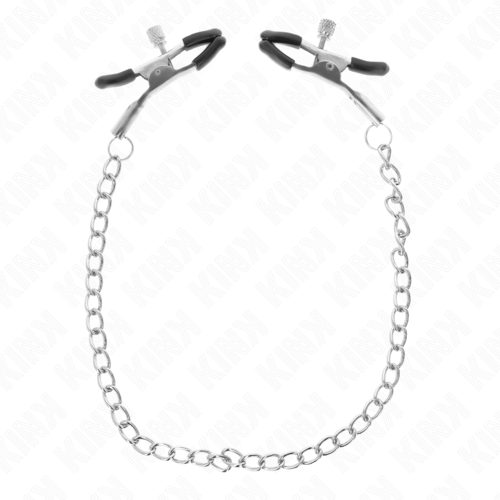 Kink thin chain nipple clamps