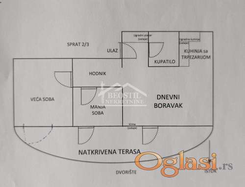 Zvezdara - Mirijevo - 56m2+10m2 ID#24730
