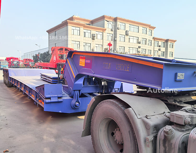 Nova Titan 80 Ton Hydraulic Gooseneck Trailer for Sale in Nigeria poluprikolica sa niskom platformom