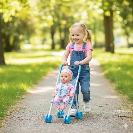 Velika lutka beba sa kolicima i zvukom