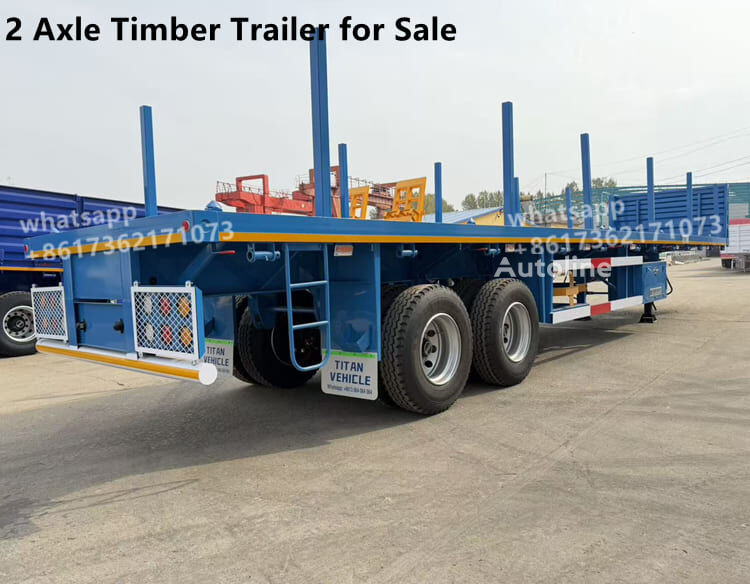 Nova Titan 2 Axle Timber Trailer for Sale poluprikolica za prevoz drva