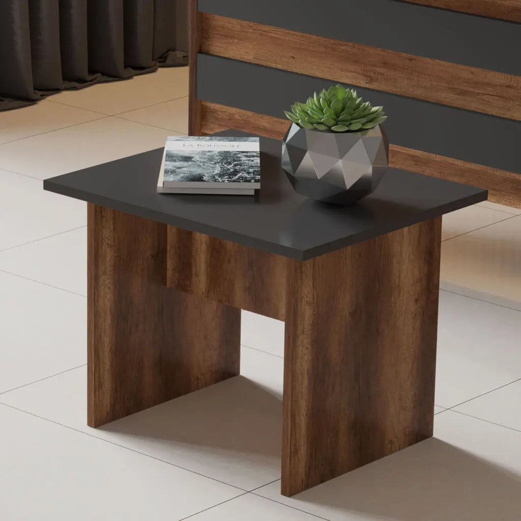 Hanah Home Klub sto Vo2-Ba, 60x46.3x50 cm, Braon