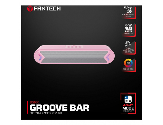 Fantech BS160 Groove Bar Bluetooth zvučnik roze