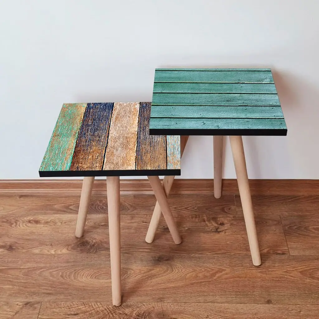 Hanah Home Set klub stočića 2Shp332, 2 komada, Šareni