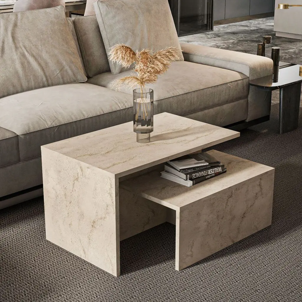 Hanah Home Set klub stočića 2Shp100, 2 komada, Šareni