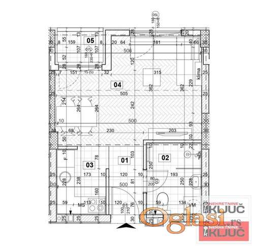 DETELINARA, 29m2, Jednosoban sa pdv