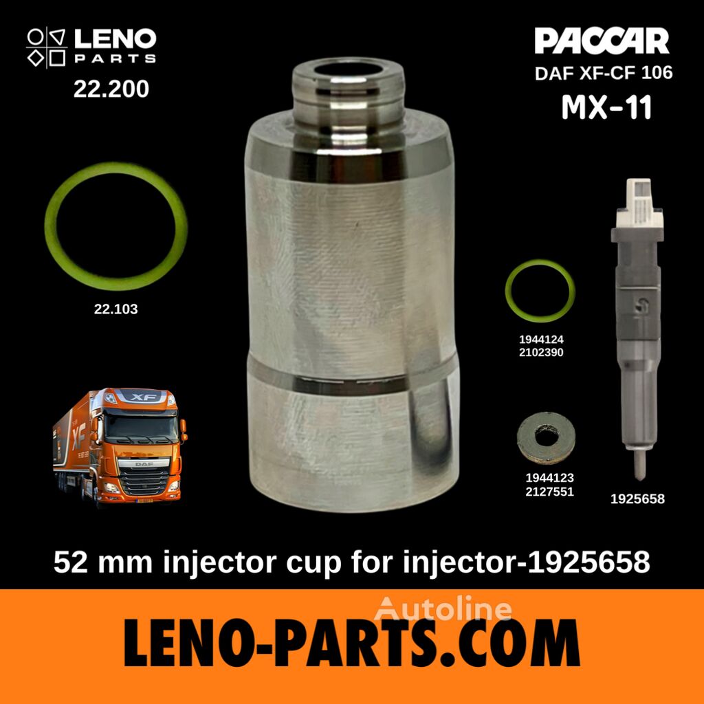 Camisas injectores | LENO 22.200 com kit de reparo do injetor Paccar MX 11 euro-6 1924622-1978182 za DAF XF-CF kamiona