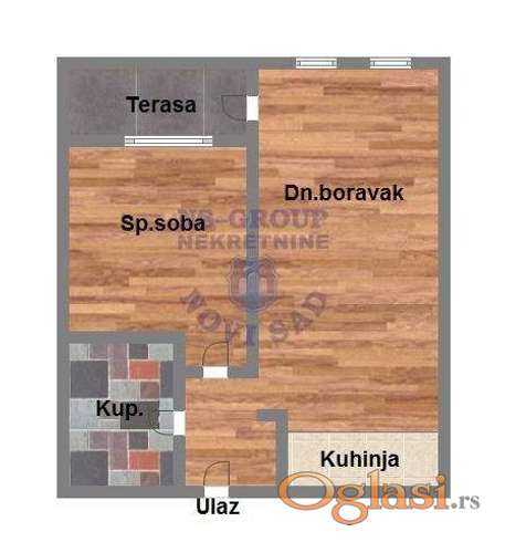 Dvosoban stan 41m2 izgradnja.