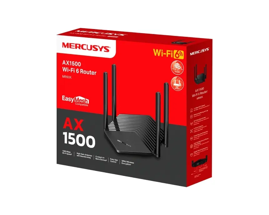 MERCUSYS MR60X(EU) AX1500 Wi-Fi 6 Router