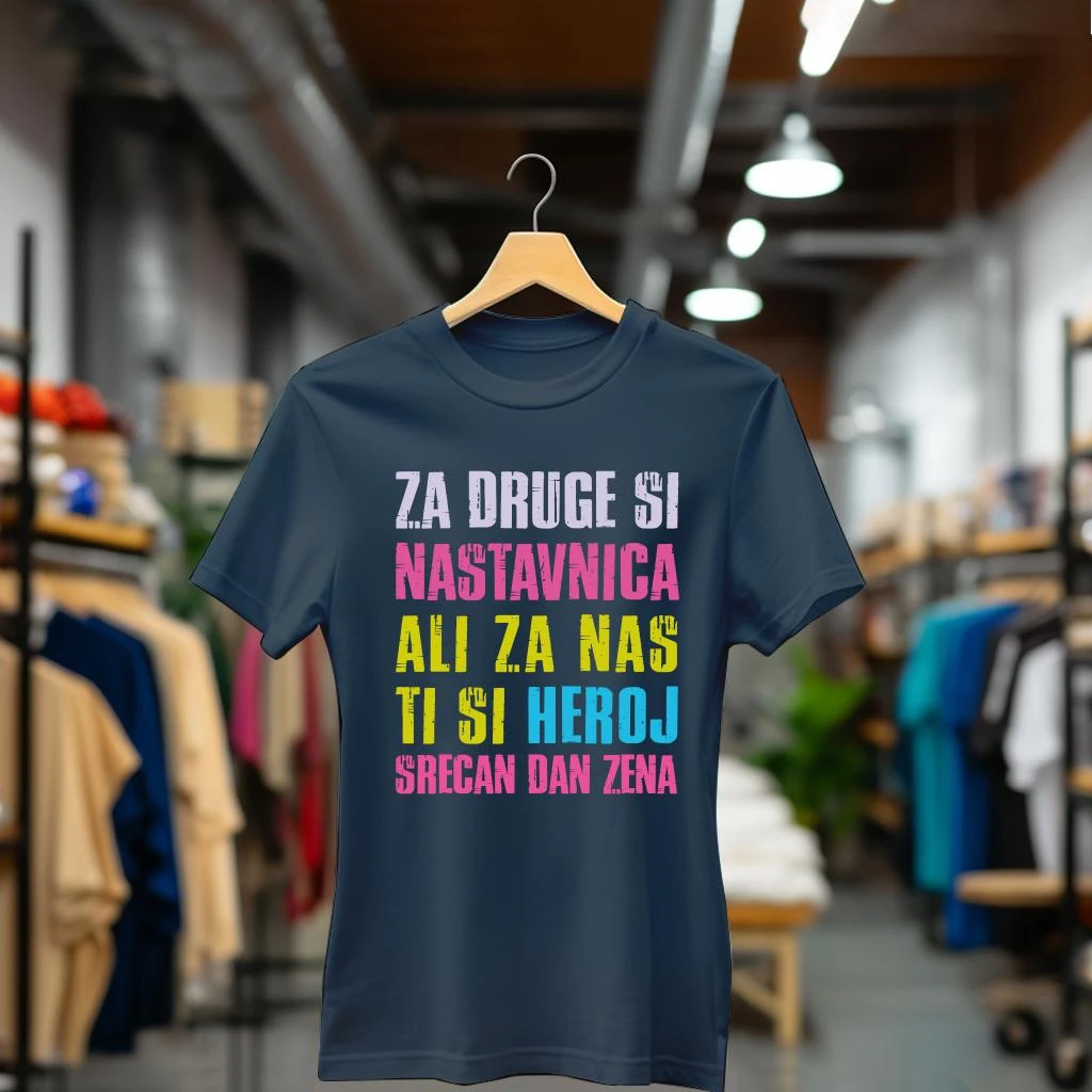 Camiseta Majica sa štampanim printom Cam 109, Ženska, Teget