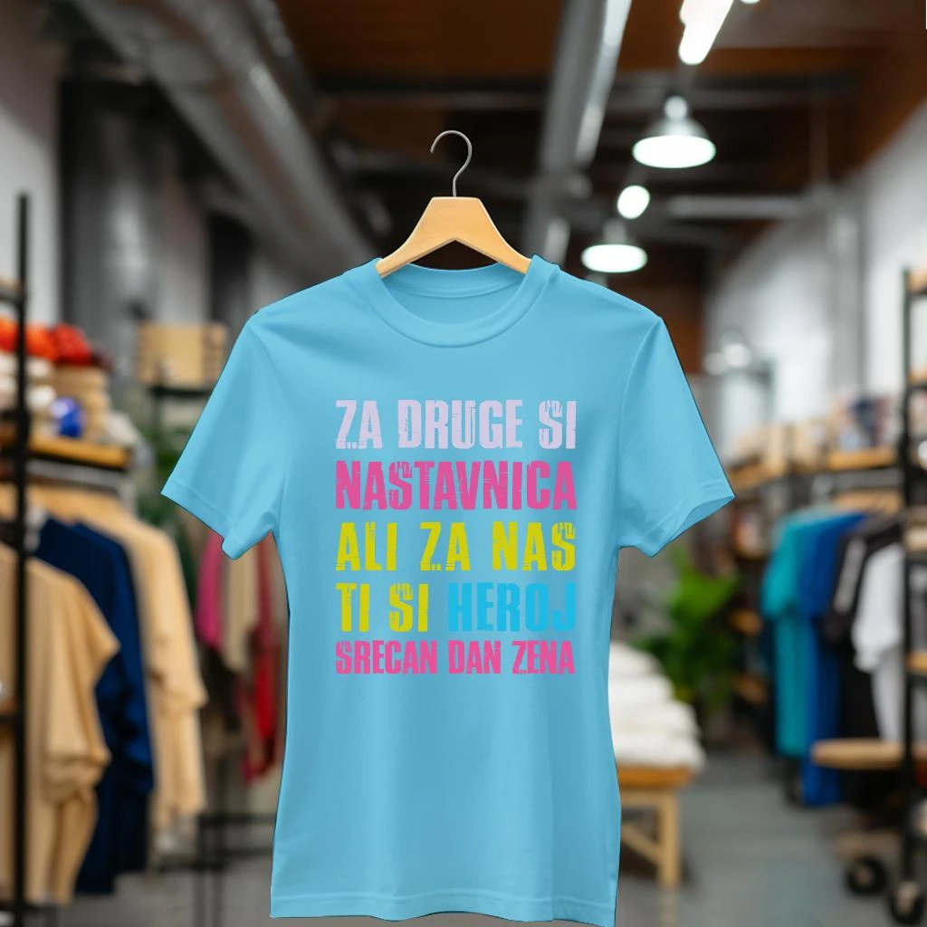 Camiseta Majica sa štampanim printom Cam 109, Ženska, Akvamarin