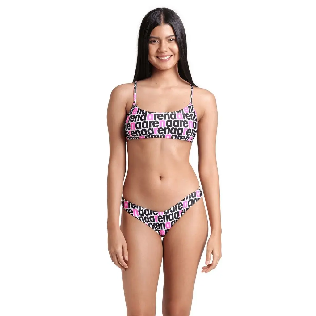 Arena Ženski kupaći kostim Logotype bikini bandeau, Beli