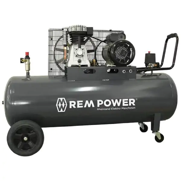 REM POWER klipni kompresor E400/9/200 – 2,2 kW, 200 L