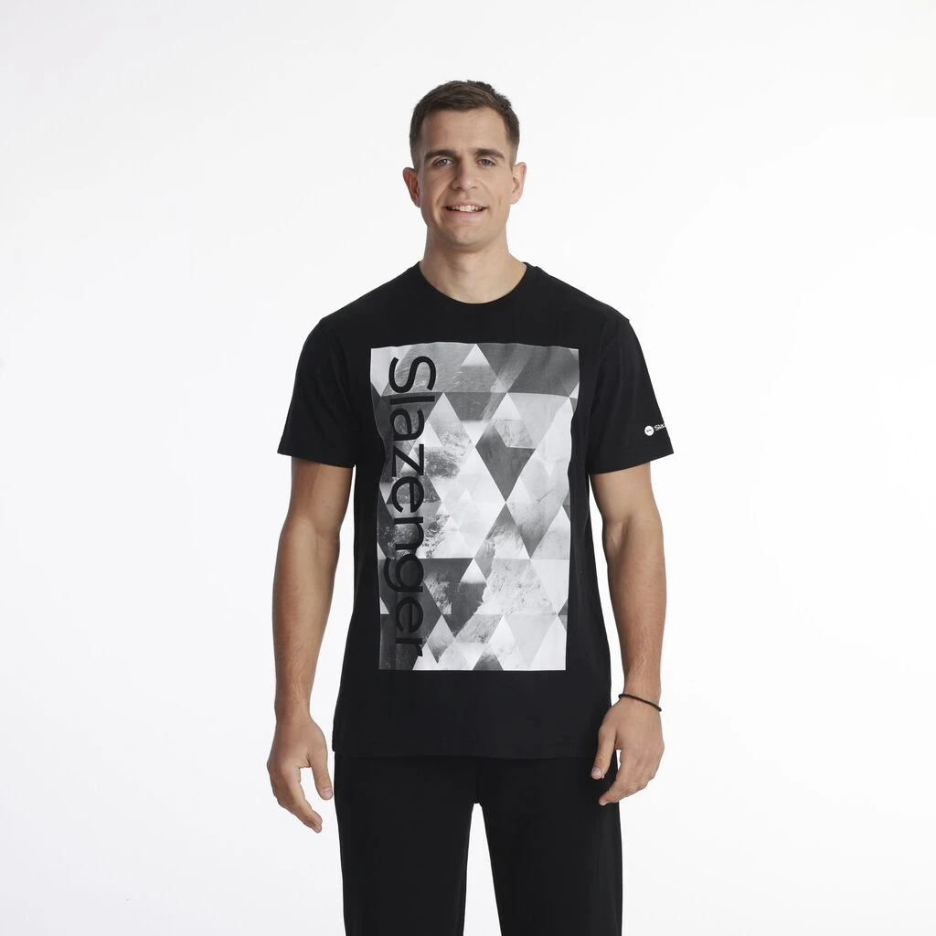 Slazenger Muška majica Graphic t shirt, Crna