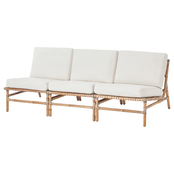Modularna sofa trosed, spolja, smeđa/Frösön/Duvholmen bež