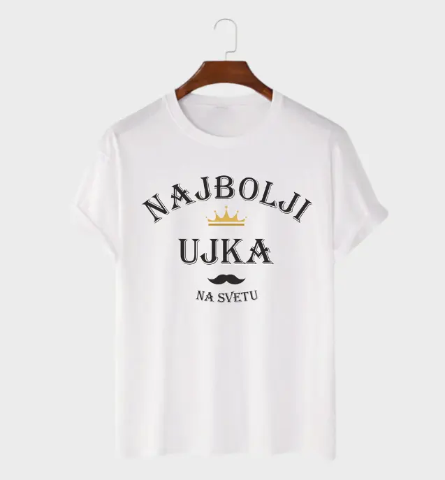 MAFIMI Muška majica Najbolji ujka, Bela