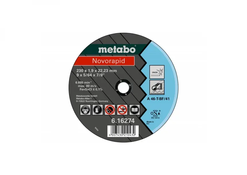 Metabo rezna ploca fi230x19 mm Novorapid Inox