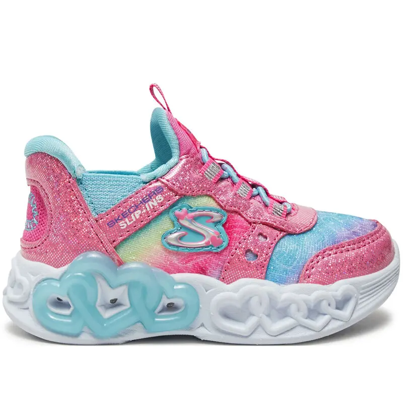 Skechers Patike za devojčice Infinite heart lights, Roze