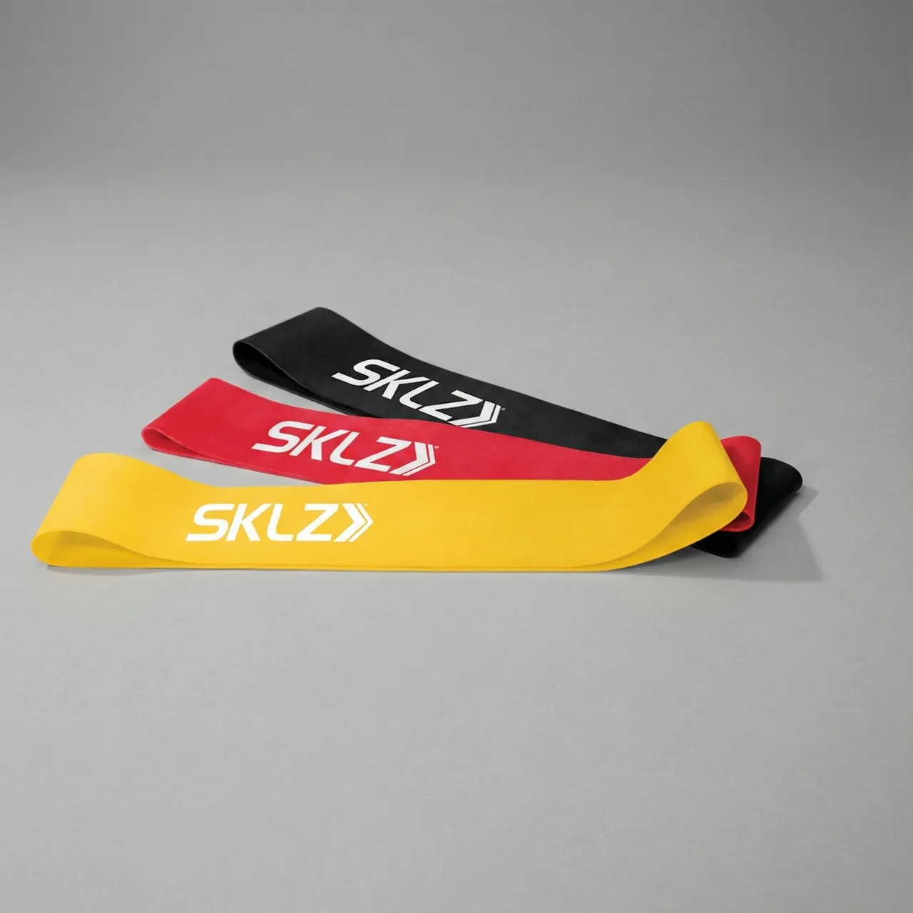 SKLZ Mini Bands 3-Pack | 3 nivoa otpora, 100% prirodna guma, Set od 3 komada | Aktivirajte mišiće bilo gde