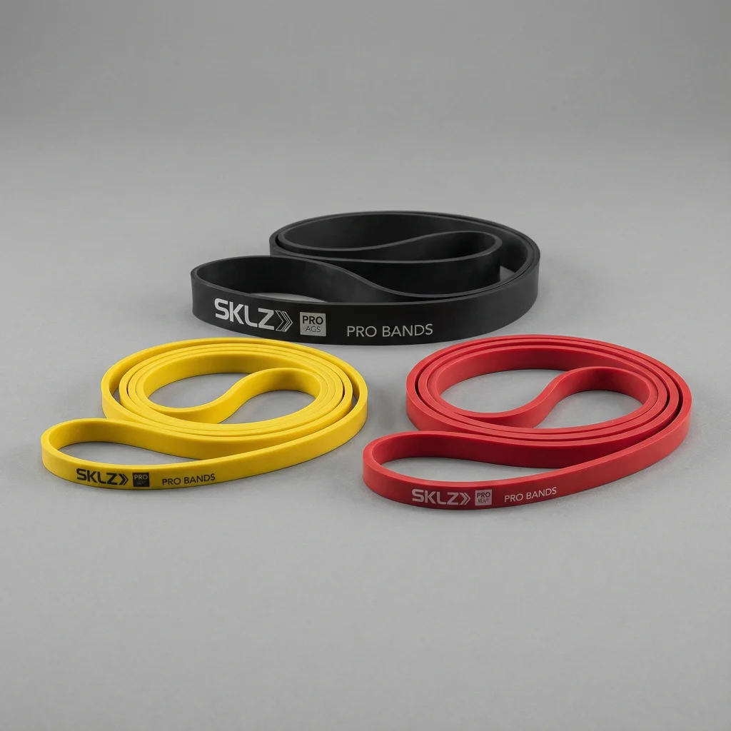 SKLZ Pro Bands Elastična traka | Dužina 102 cm, 100% Prirodni lateks, 4 nivoa otpora | Prenosiva teretana za maksimalnu snagu