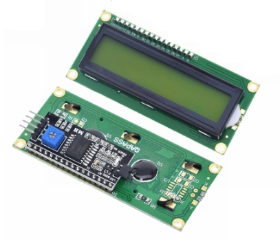 LCD 16X2-BL GREEN I2C D265