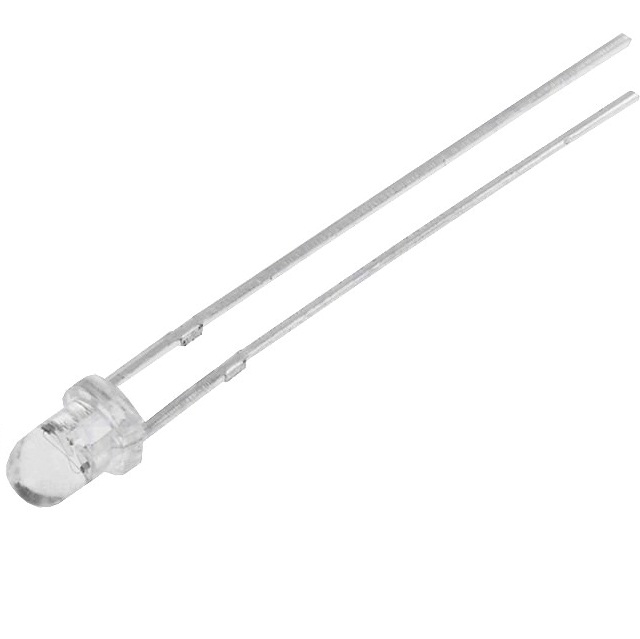 LED 3MM-CLEAR CRV/ZEL 3880