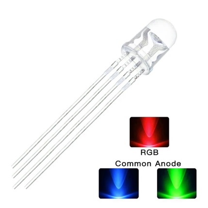 LED 5MM-CLEAR RGB-CA D082