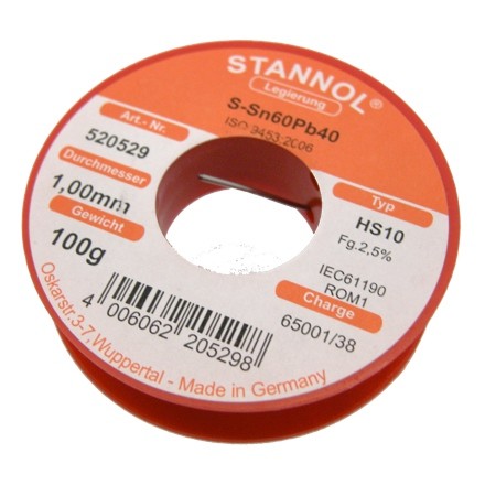 TINOL 1MM-100GR STANNOL 2395