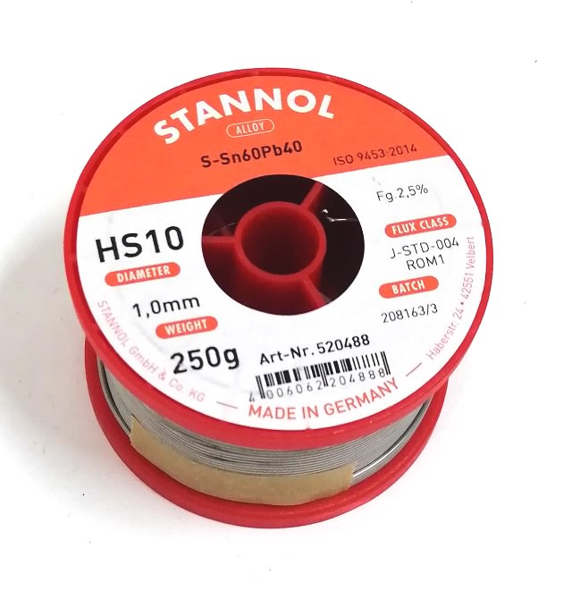 TINOL 1MM-250GR STANNOL 6358