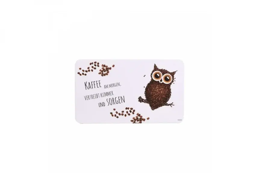 KESPER KSP32369 DEKORATIVNI PODMETAČ ZA DORUČAK MELAMIN 23,5X14CM COFFEE OWL