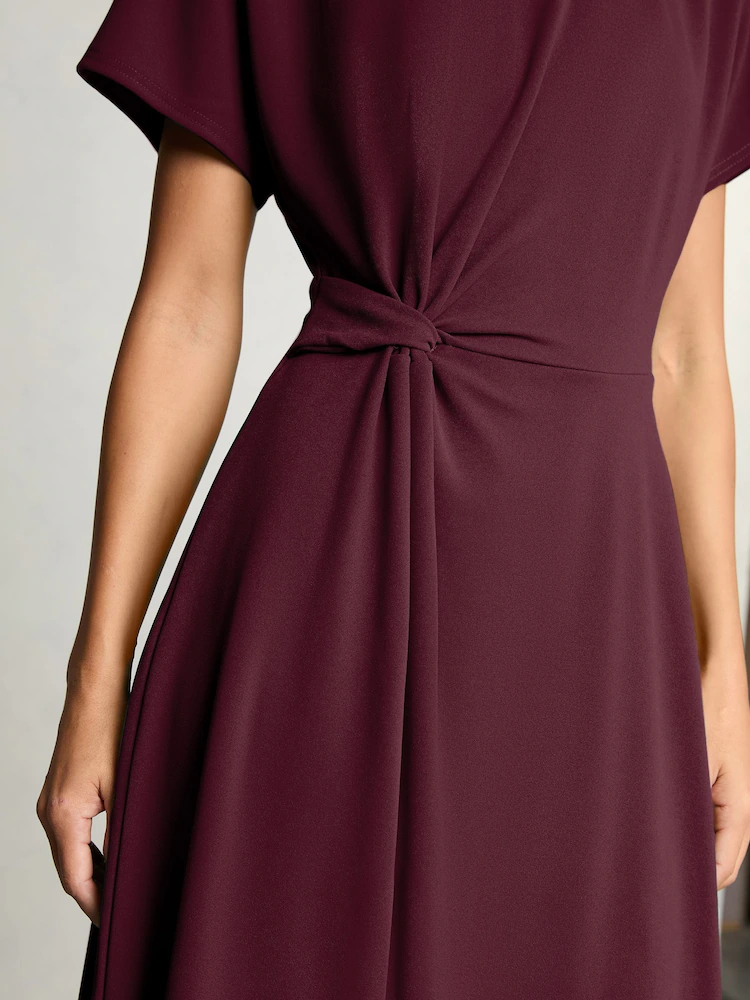 Burgundija Crveno - Lipsy Knot Side Midi Haljina