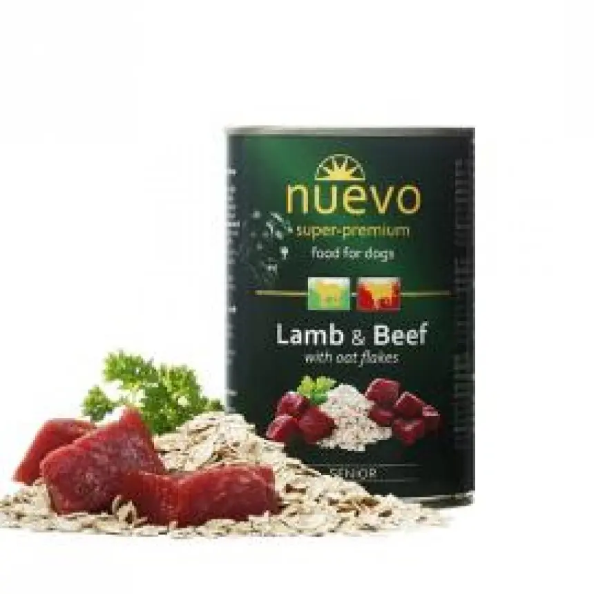Nuevo Senior jagnjetina, govedina, ovsene pahuljice za pse 400g