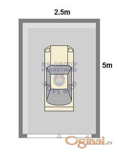 Predstavljamo vam garazno mesto u suterenu zgrade.