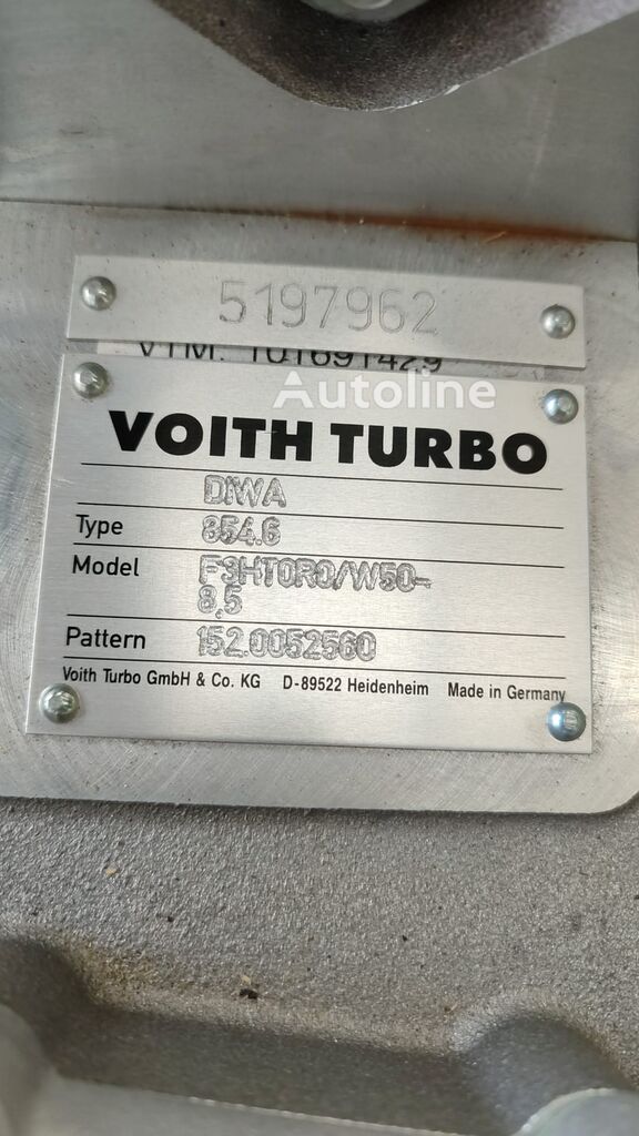 VOITH DIWA 854.6/W50 AUTOMATIC TRANSMISSION Voith 152.0052560 za autobusa