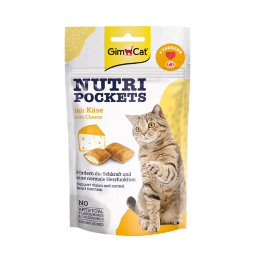 GIMCAT NUTRI POCKETS SIR I TAURIN POSLASTICA ZA MACKE 60 g