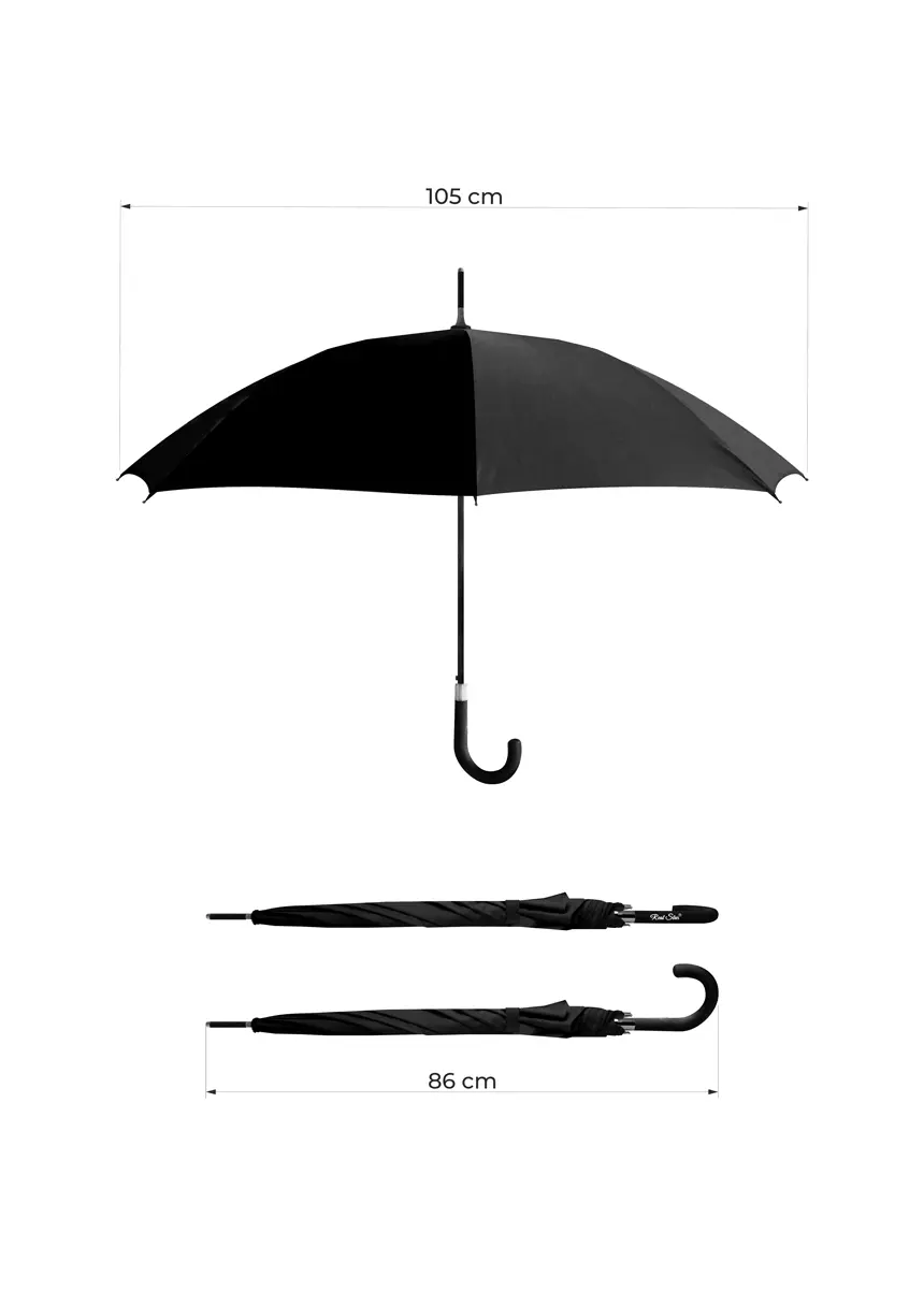 KIŠOBRAN DUGI JEDNOBOJAN zeleni braon teget bordo crni ljubičasti OP23215 WY NOVO+