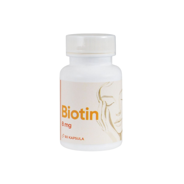 BIOTIN kapsule 8mg, 60kom
