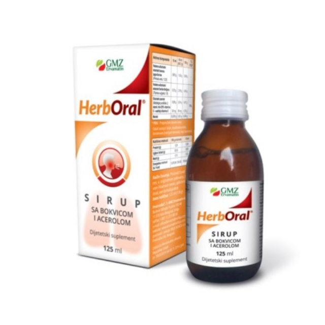 HERBORAL sirup sa bokvicom i acerolom, 125ml