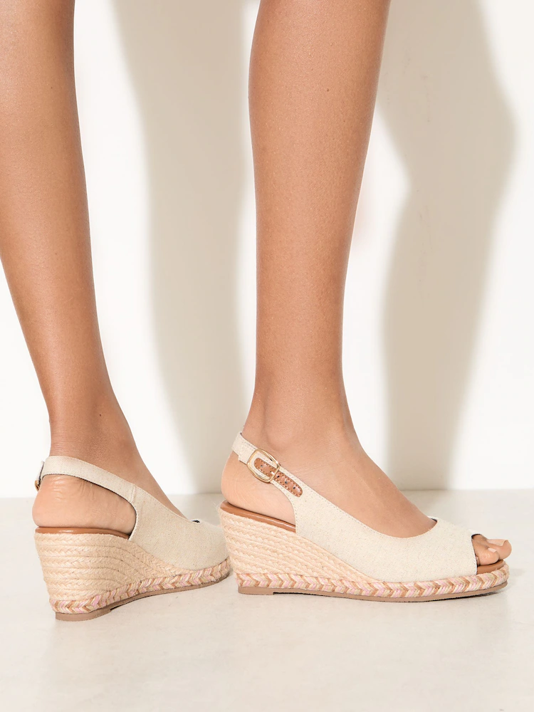 Boja kože Platno - Friends Like These espadrille Cipele sa punom petom S otvorenim prstima Sandale sa slingback