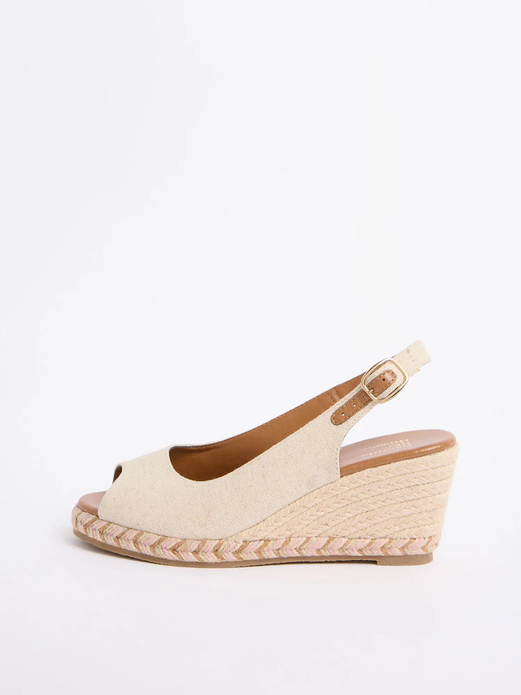Boja kože Platno - Friends Like These espadrille Cipele sa punom petom S otvorenim prstima Sandale sa slingback