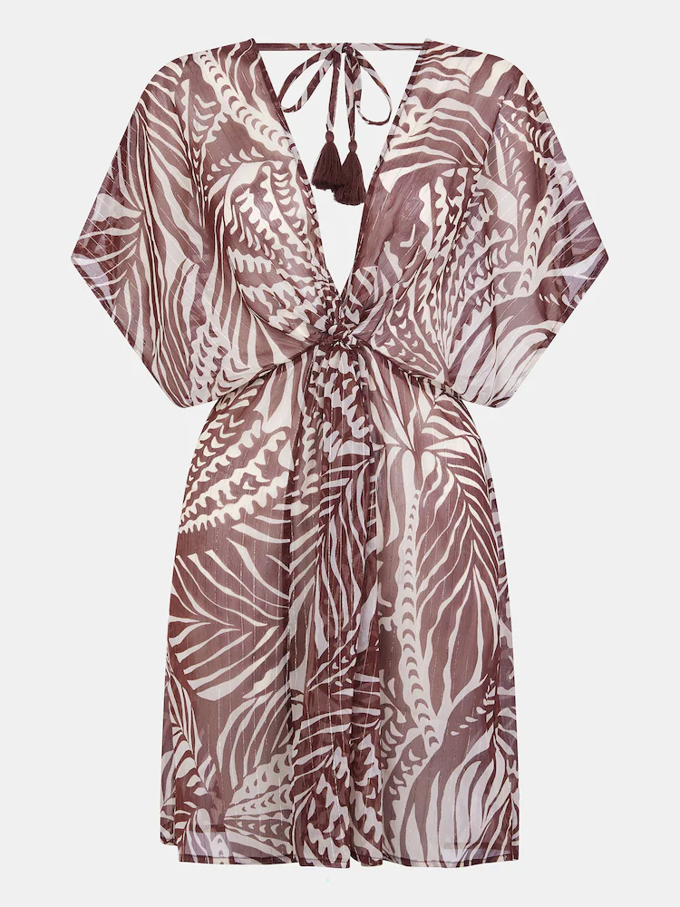 Accessorize Palm Print Mini Kaftan