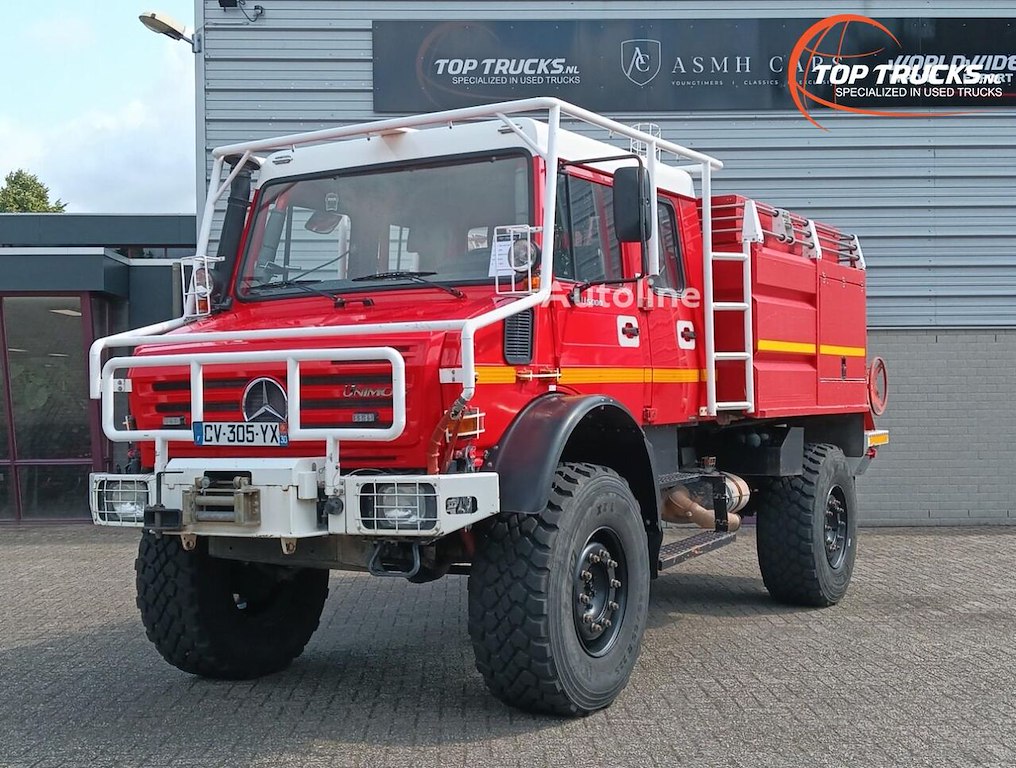Mercedes-Benz Unimog U 5000 4x4 - (type 437.4) 4000 ltr -Wich -Feuerwehr Doppe vatrogasno vozilo